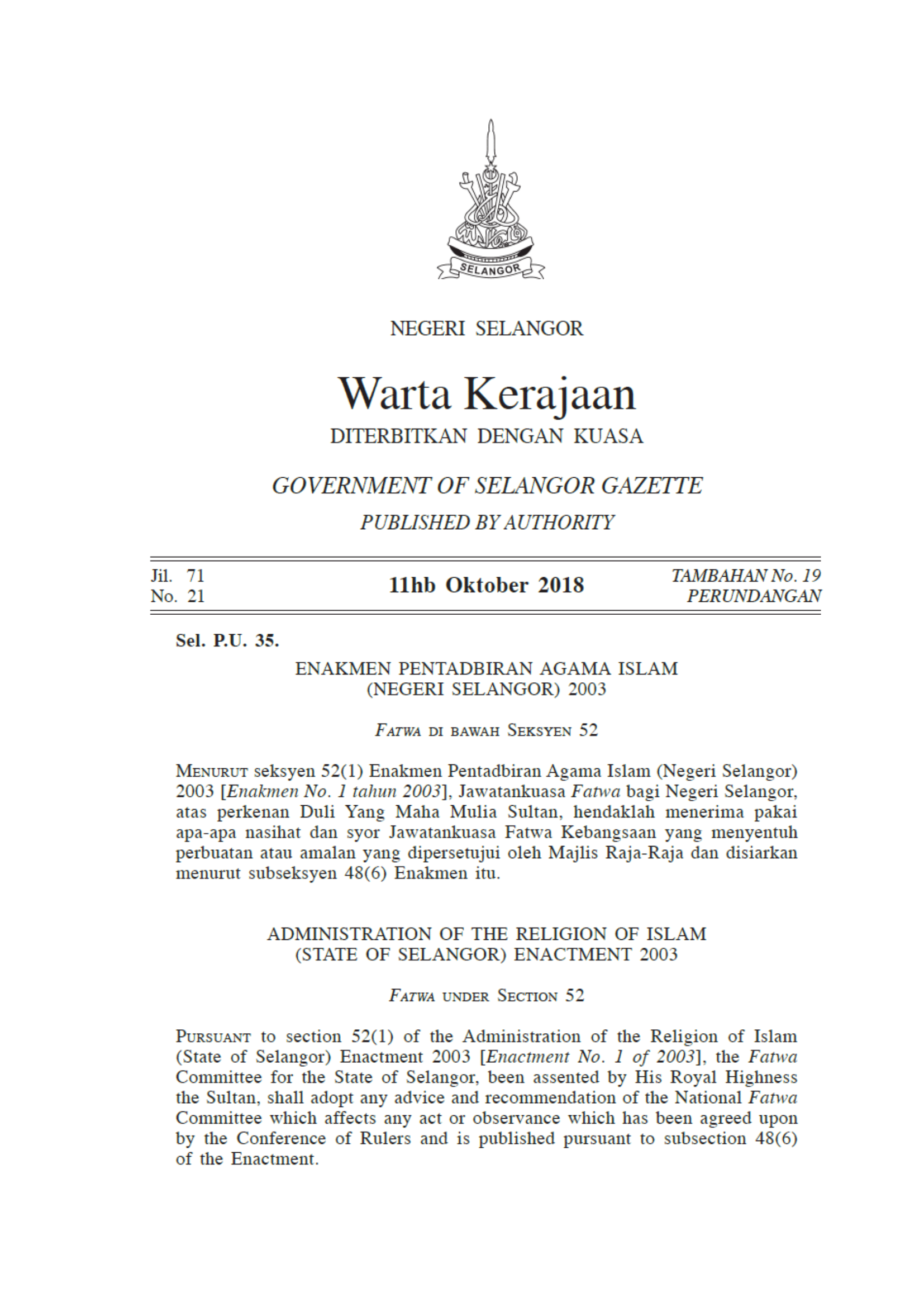 Fatwa Ajaran Ilmu Syahadah, Zikir Nafas dan Lain-lain Yang Berkaitan Dengan Kedua-duanya Oleh ...