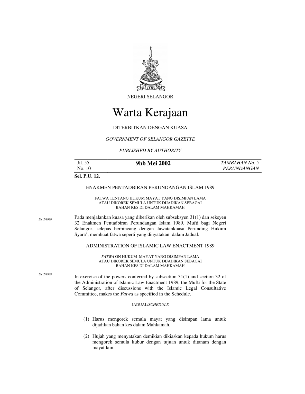 Fatwa Tentang Hukum Mayat Yang Disimpan Lama Atau Dikorek Semula Untuk ...