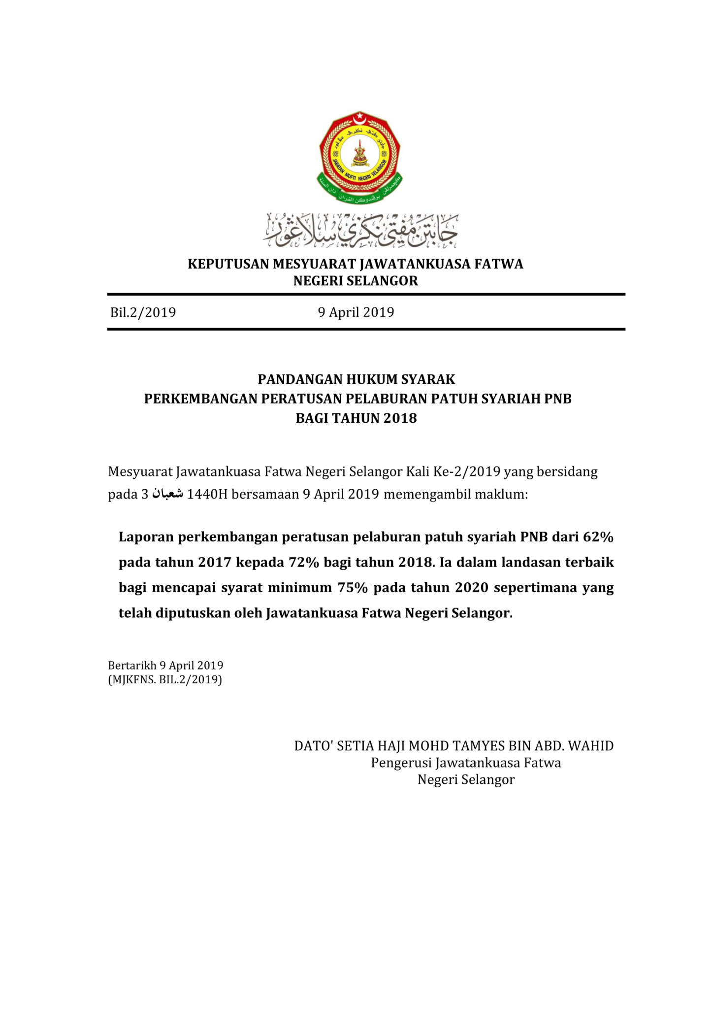 Pandangan Hukum Syarak Perkembangan Peratusan Pelaburan Patuh Syariah ...