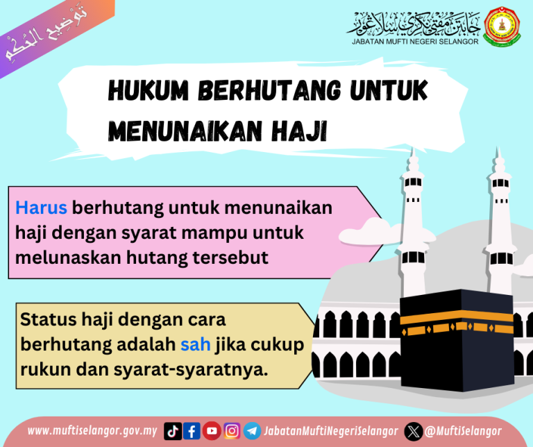 #58 Taudhih Al-Hukmi : HUKUM BERHUTANG UNTUK MENUNAIKAN HAJI – Jabatan ...